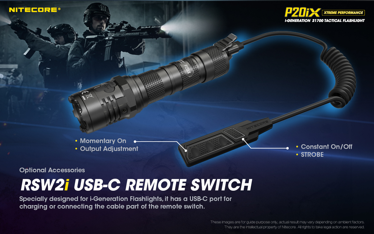 NiteCore P20iX 4000 Lumens Generation X Strong Light Tactical ...